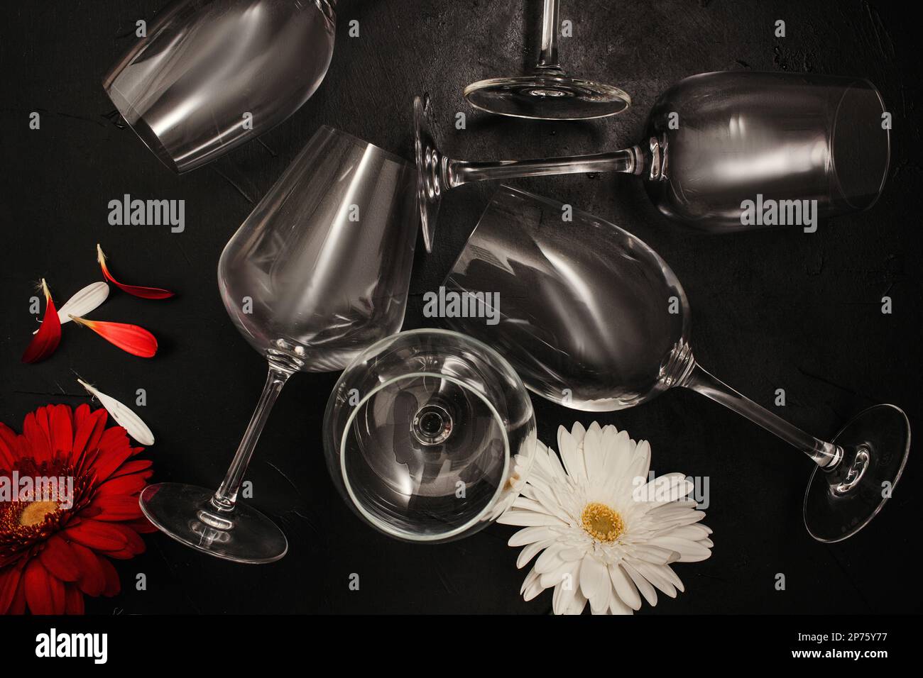 wine glass black background art creativity Stock Photo - Alamy