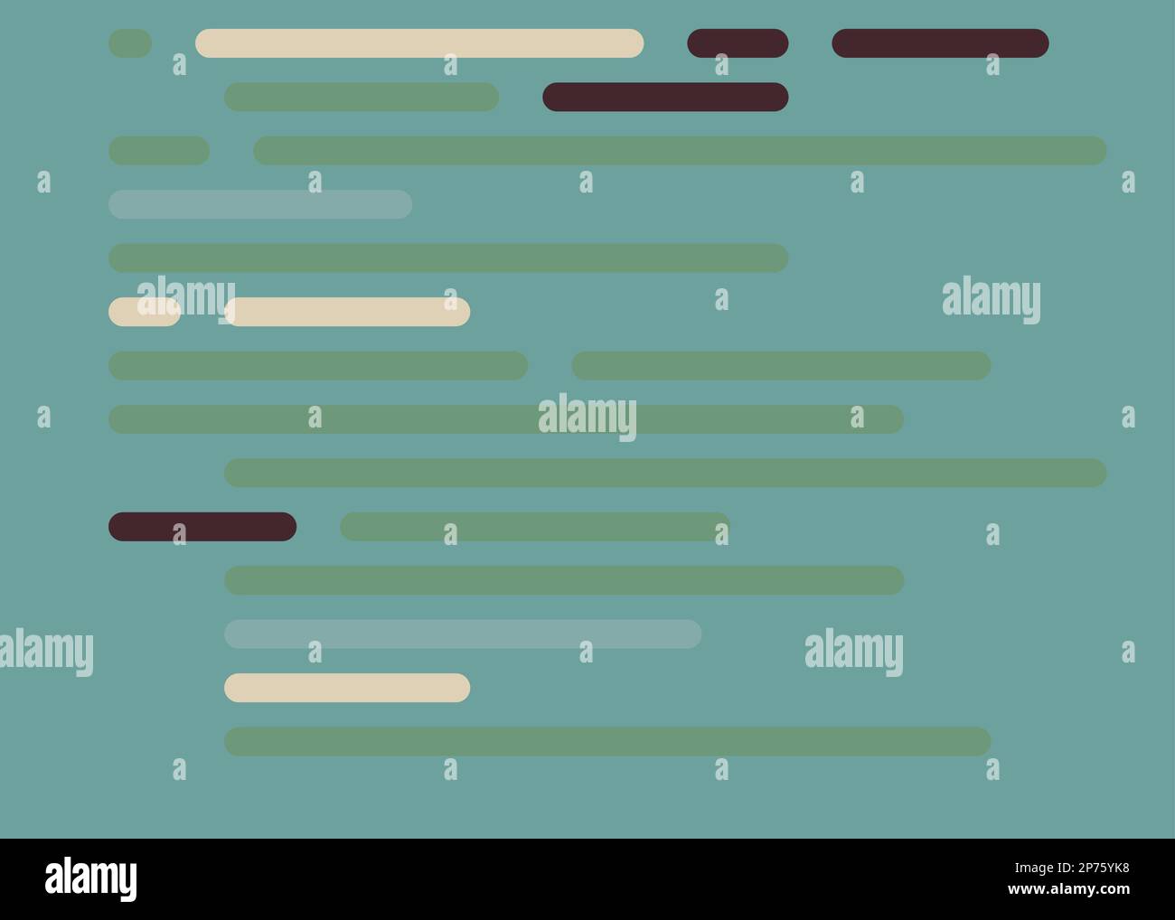 Cartoon coding simulated lines vector illustration Stock Vector Image ...