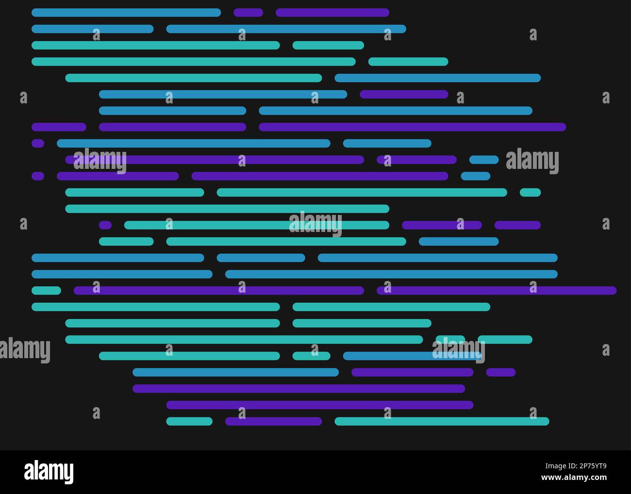 Cartoon coding simulated lines vector illustration Stock Vector Image ...