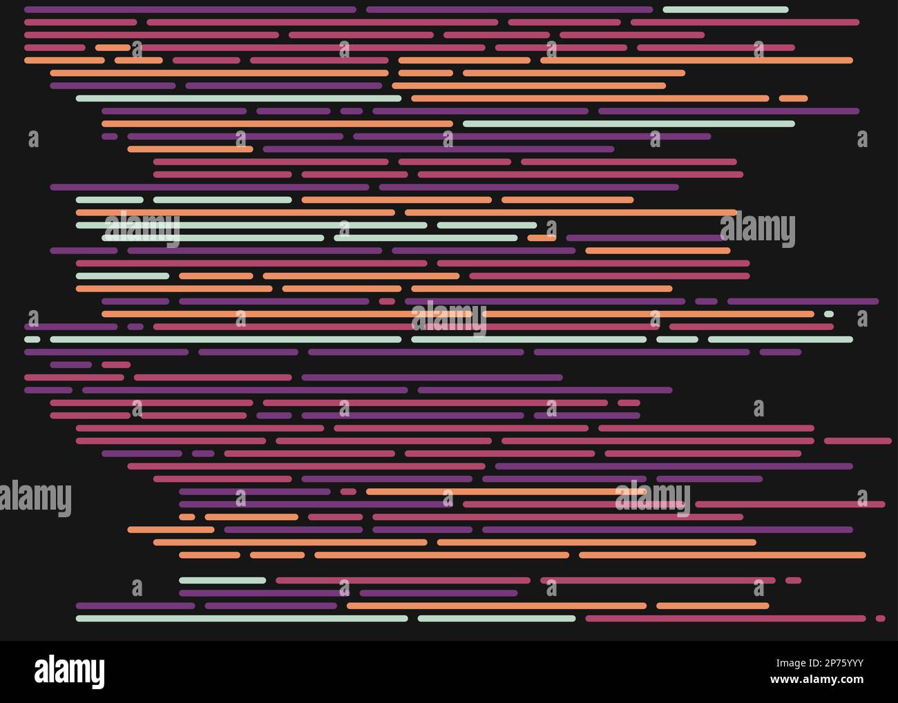 Cartoon coding simulated lines vector illustration Stock Vector Image ...