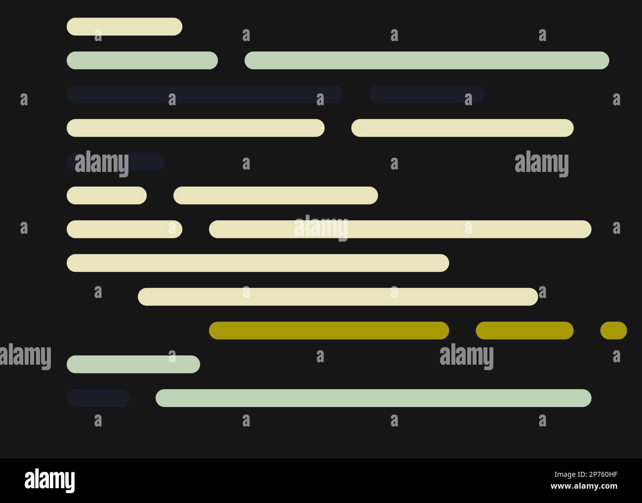 Cartoon coding simulated lines vector illustration Stock Vector Image ...