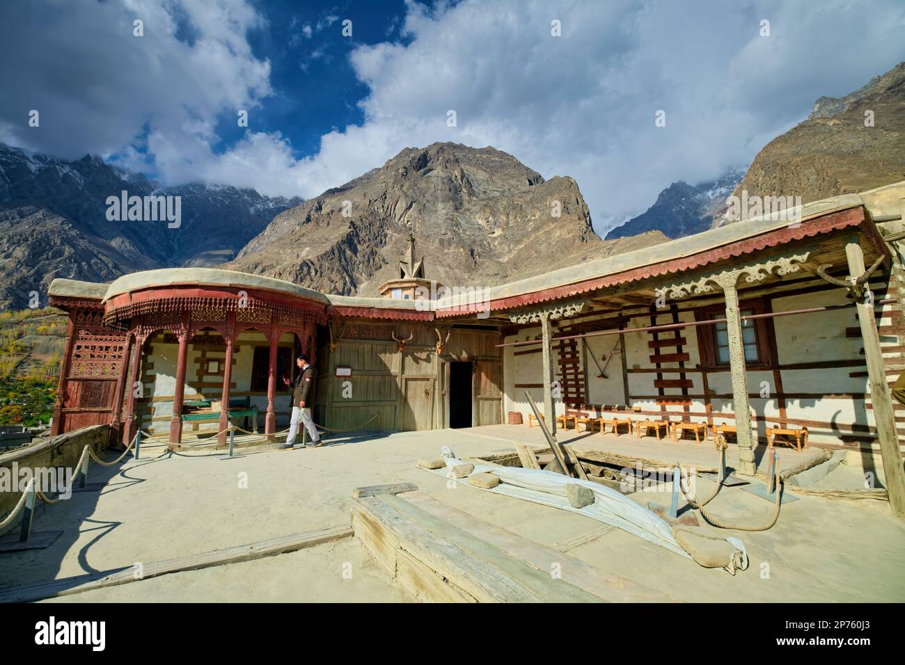 The second floor features an impressive open terrace with a royal ...