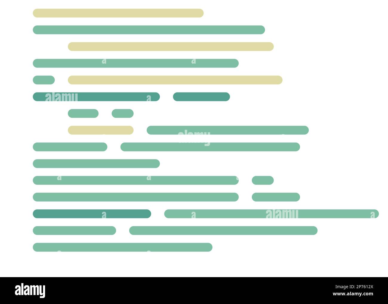 Cartoon coding simulated lines vector illustration Stock Vector Image ...