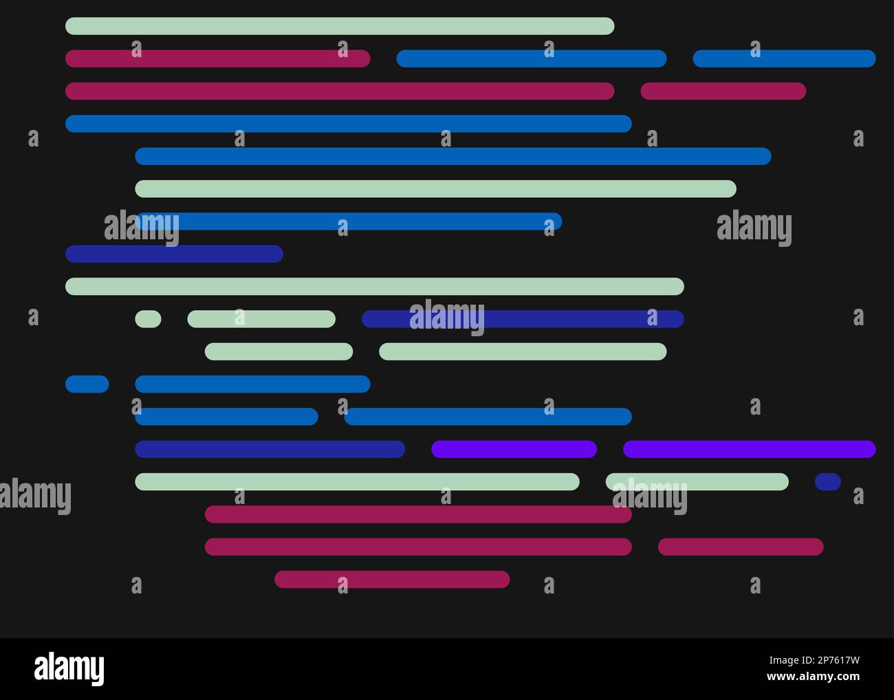 Cartoon coding simulated lines vector illustration Stock Vector Image ...