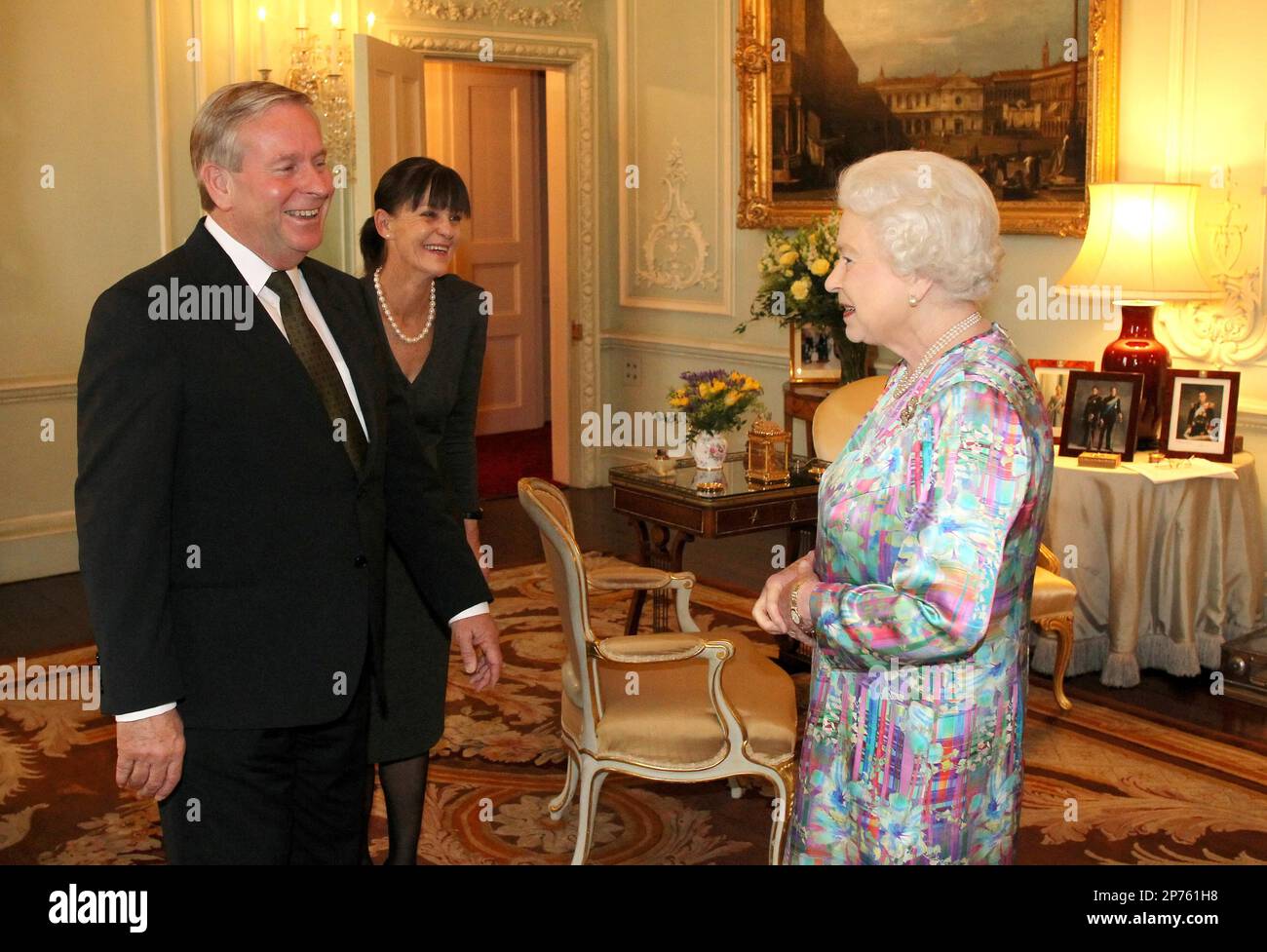 Britain's Queen Elizabeth II meets the Premier of Western Australia ...