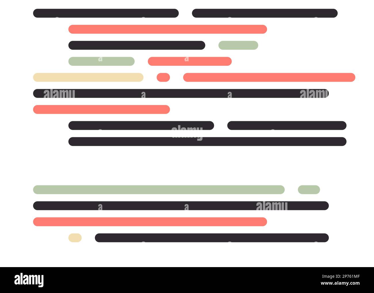 Cartoon coding simulated lines vector illustration Stock Vector Image ...