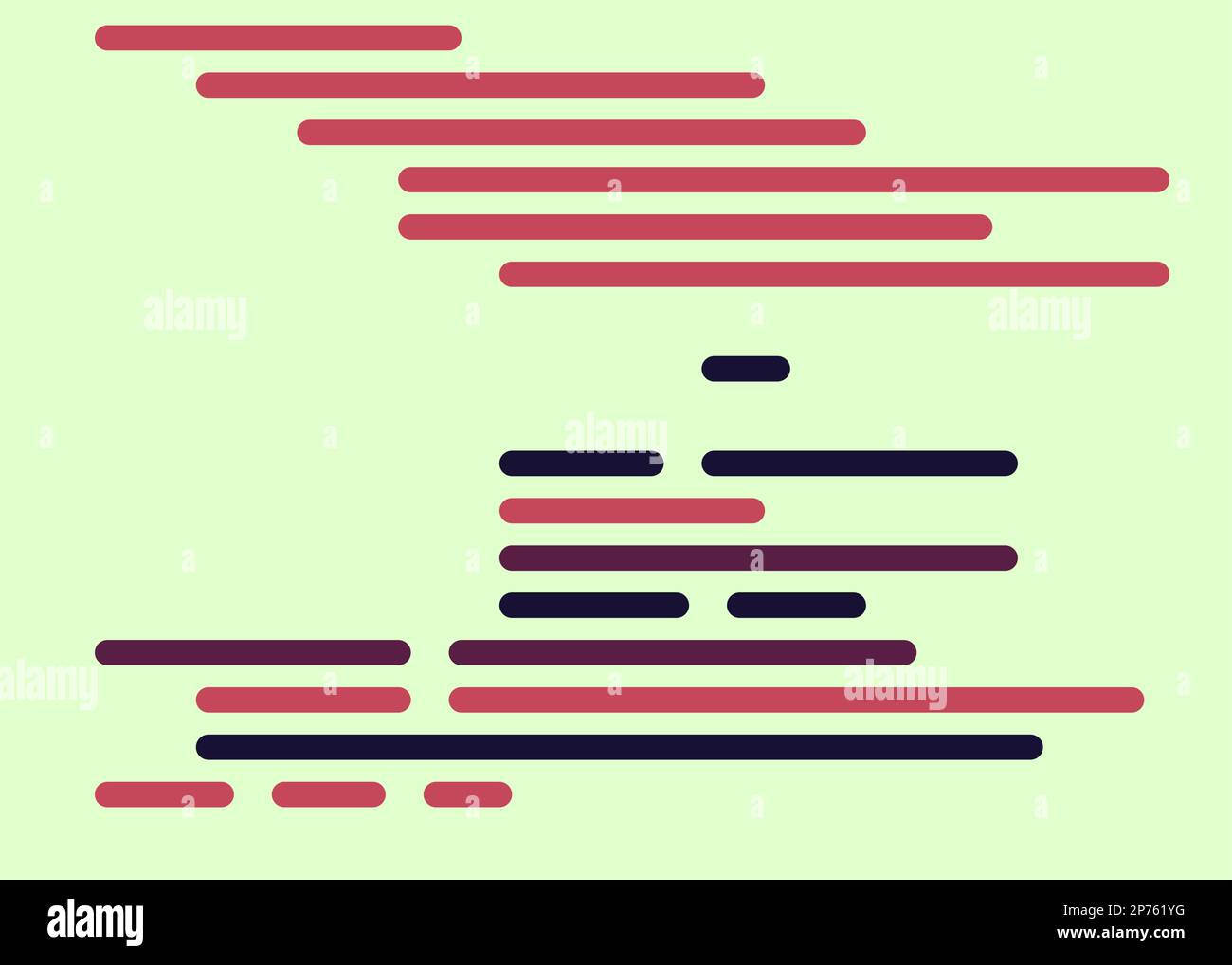 Cartoon coding simulated lines vector illustration Stock Vector Image ...