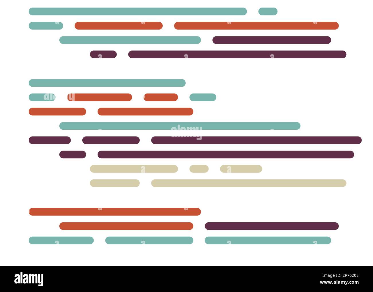 Cartoon coding simulated lines vector illustration Stock Vector Image ...