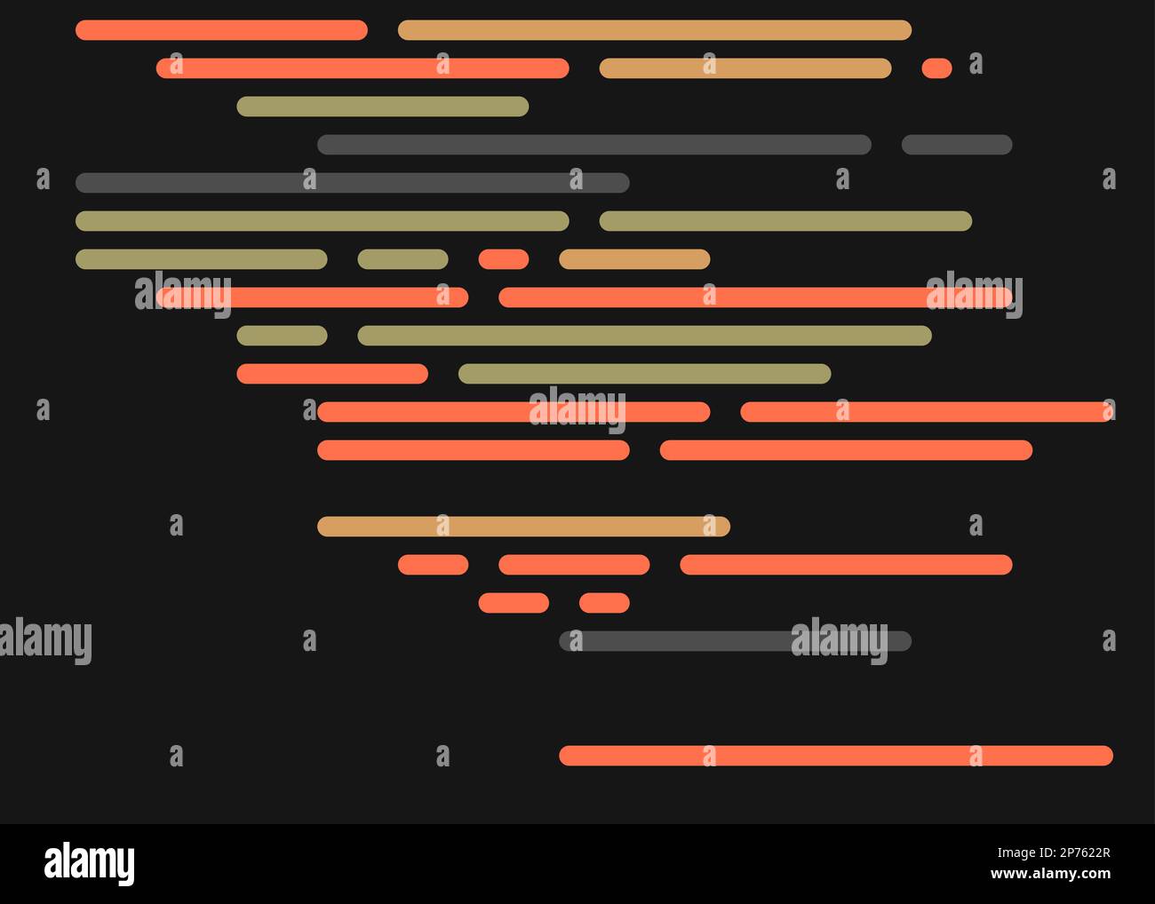 Cartoon coding simulated lines vector illustration Stock Vector Image ...