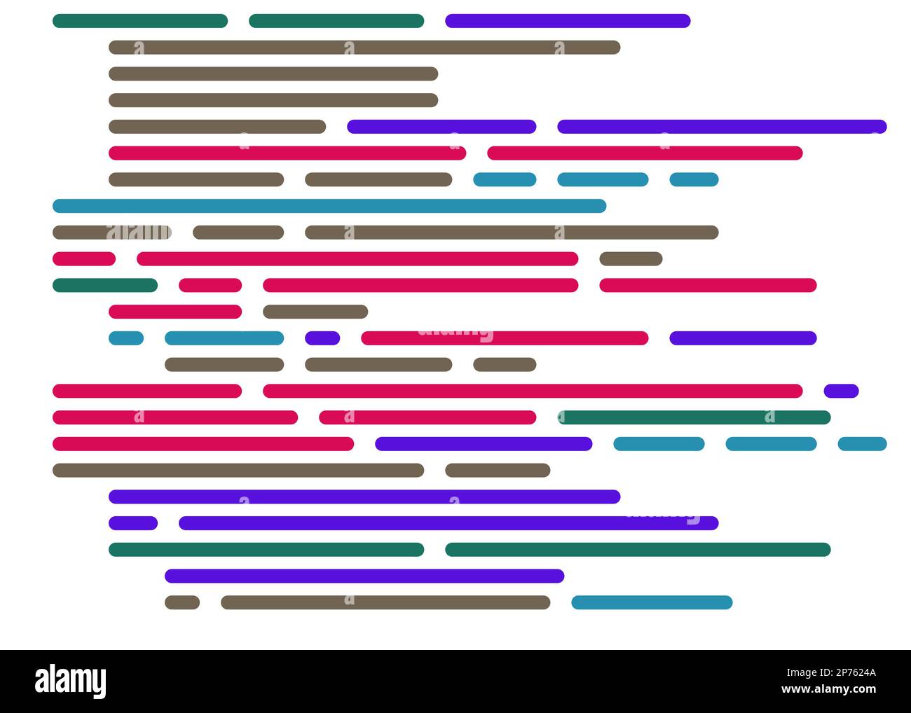 Cartoon coding simulated lines vector illustration Stock Vector Image ...