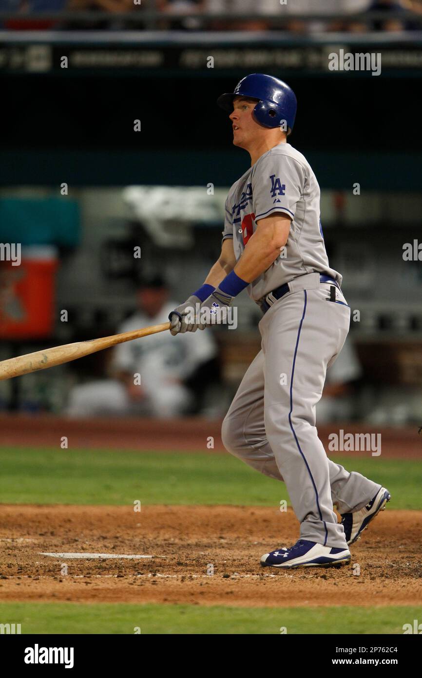 Los Angeles Dodgers Jerry Sands plays in a game against the Florida ...
