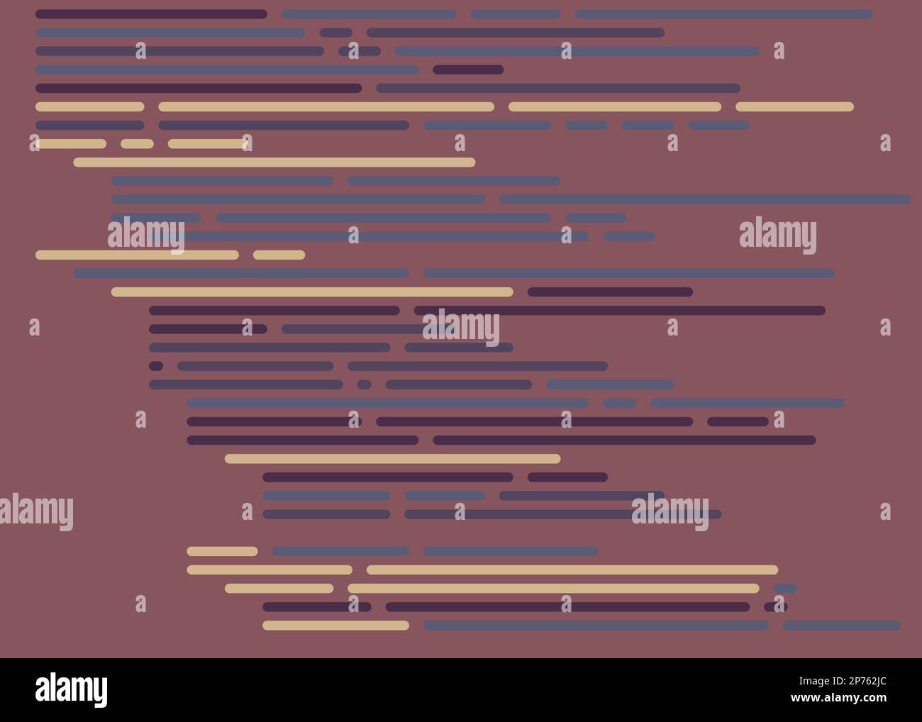 Cartoon coding simulated lines vector illustration Stock Vector Image ...