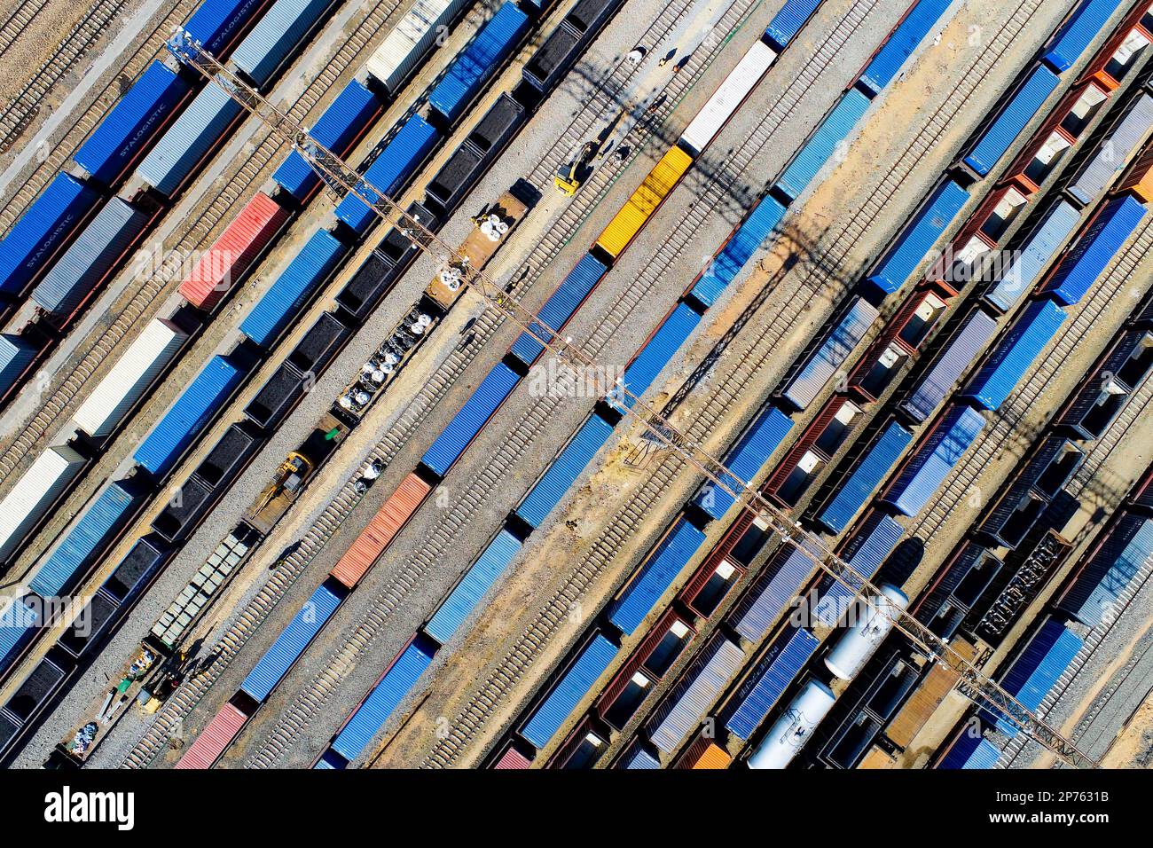 XILINGOL LEAGUE, CHINA - MARCH 8, 2023 - Aerial photo taken on March 8 ...