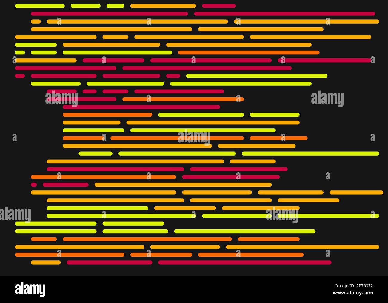 Cartoon coding simulated lines vector illustration Stock Vector Image ...
