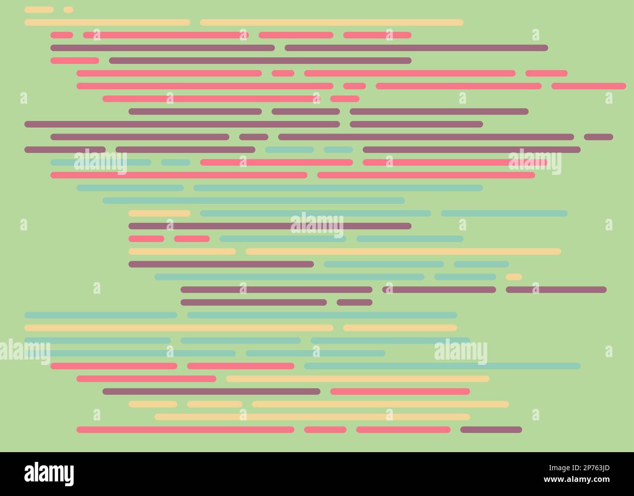 Cartoon coding simulated lines vector illustration Stock Vector Image ...