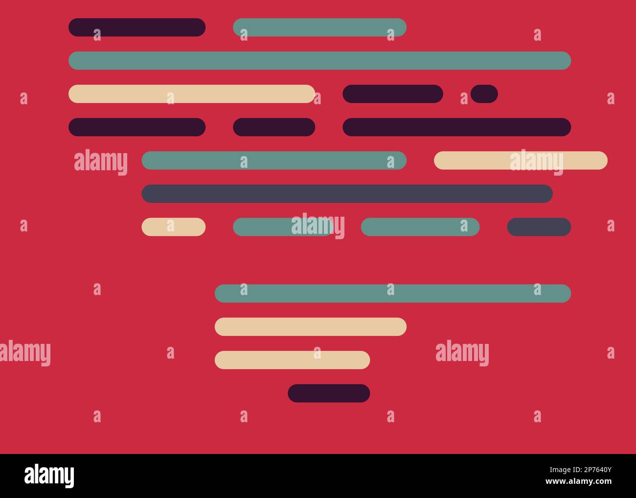 Cartoon coding simulated lines vector illustration Stock Vector Image ...