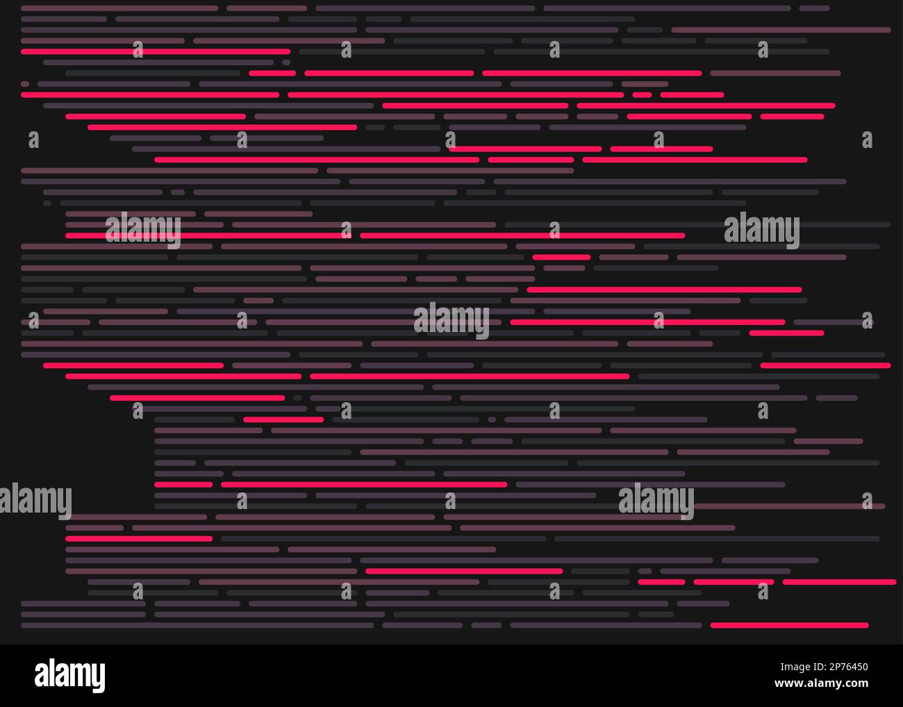 Cartoon coding simulated lines vector illustration Stock Vector Image ...