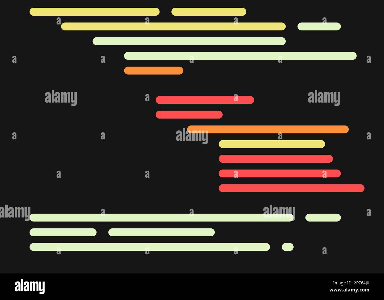 Cartoon coding simulated lines vector illustration Stock Vector Image ...