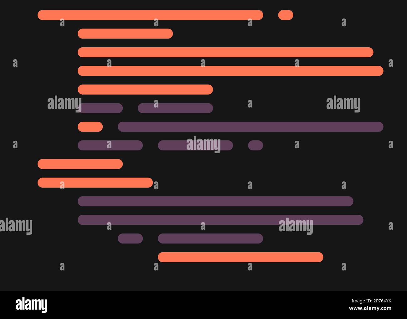 Cartoon coding simulated lines vector illustration Stock Vector Image ...