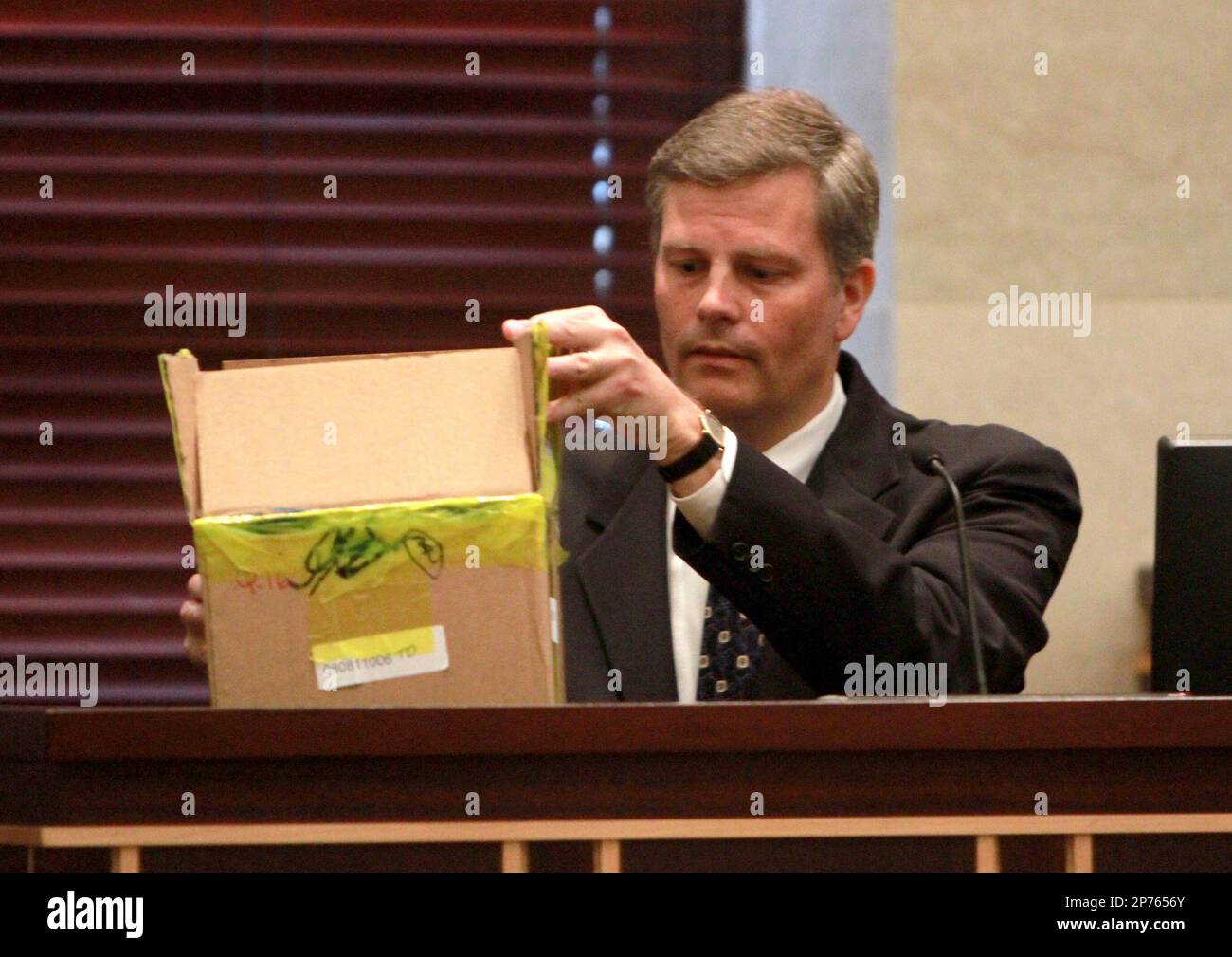 Dr. Michael Rickenbach of the FBI testifies during the Casey Anthony ...