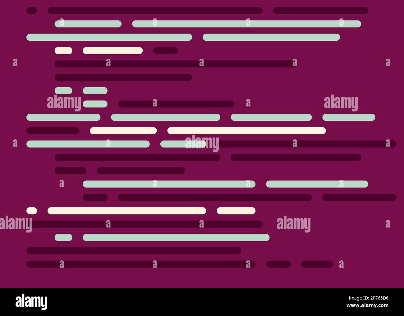 Cartoon coding simulated lines vector illustration Stock Vector Image ...