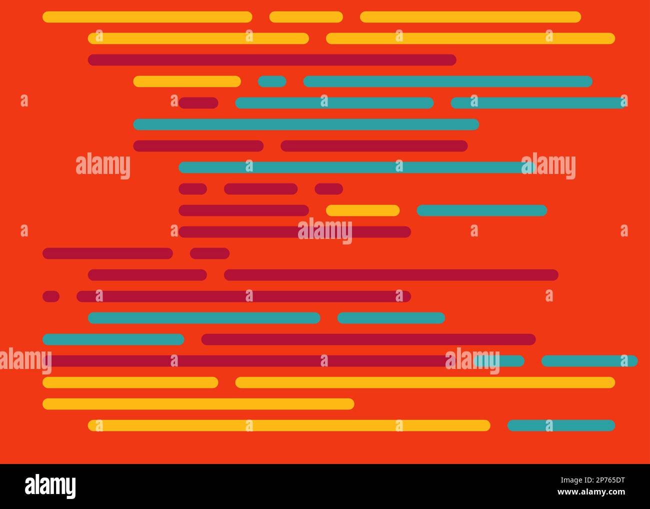 Cartoon coding simulated lines vector illustration Stock Vector Image ...