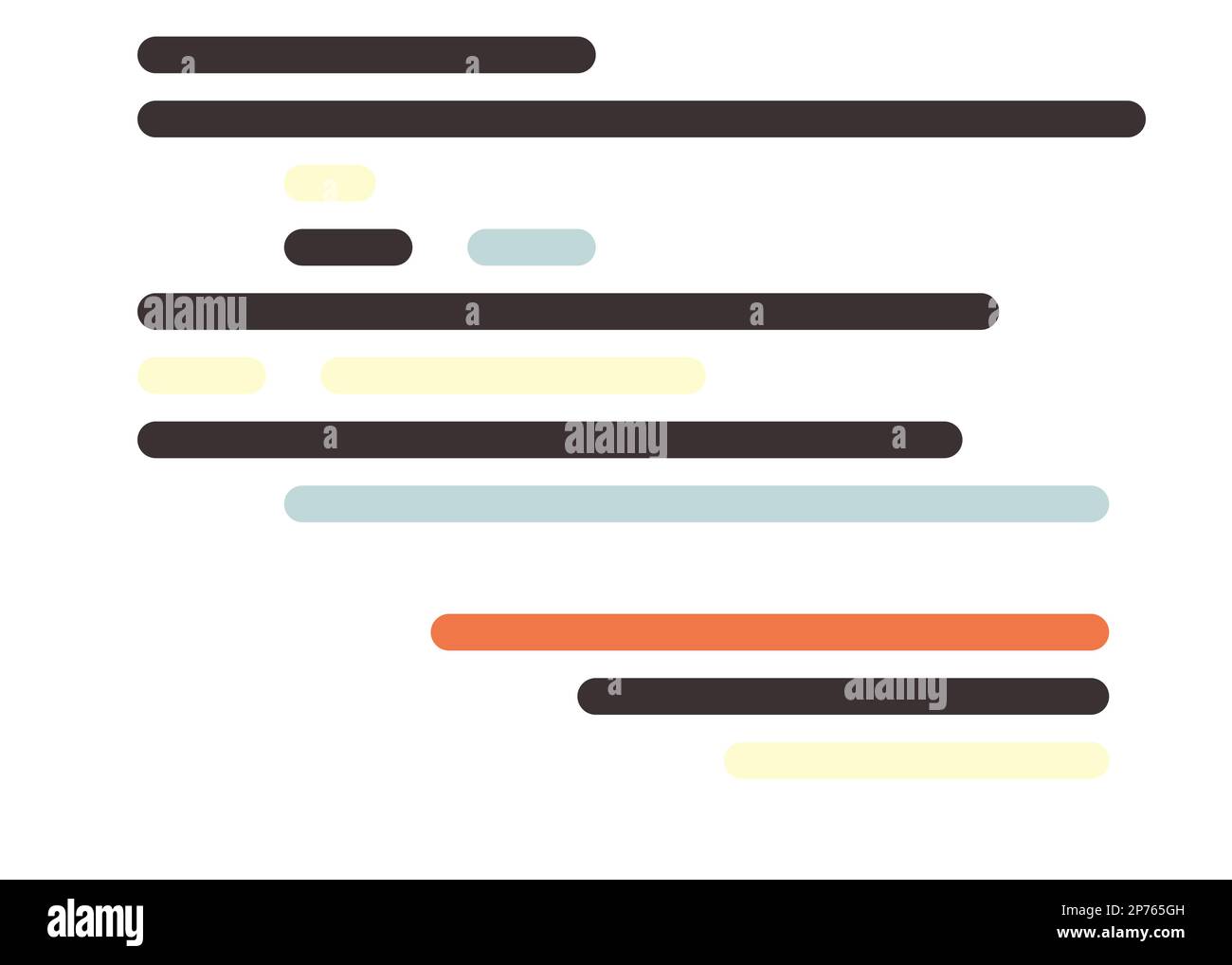 Cartoon coding simulated lines vector illustration Stock Vector Image ...