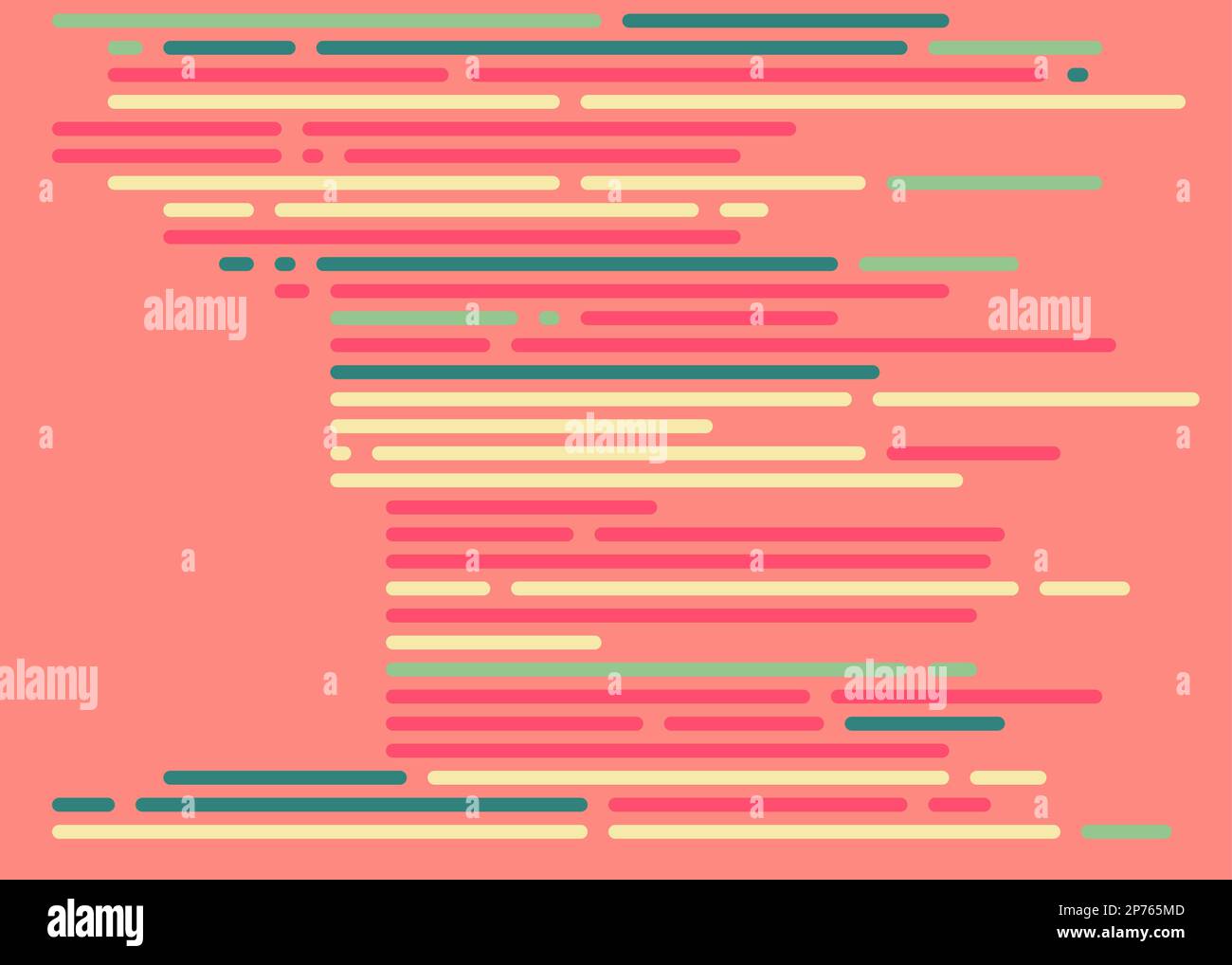 Cartoon coding simulated lines vector illustration Stock Vector Image ...