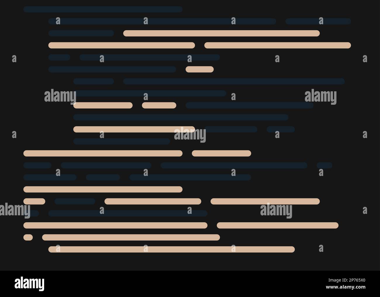 Cartoon coding simulated lines vector illustration Stock Vector Image ...