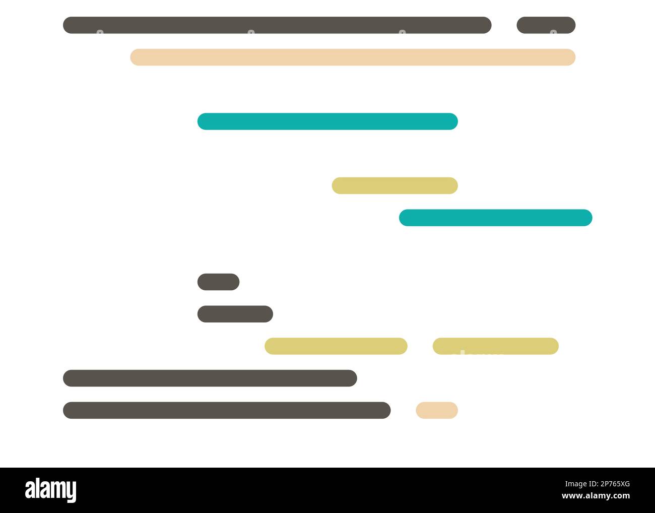 Cartoon coding simulated lines vector illustration Stock Vector Image ...