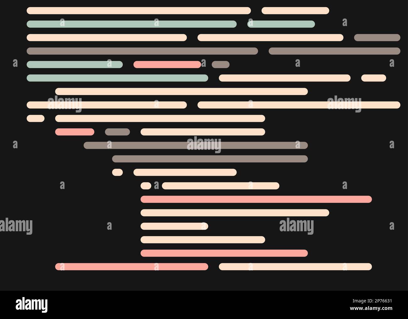 Cartoon coding simulated lines vector illustration Stock Vector Image ...