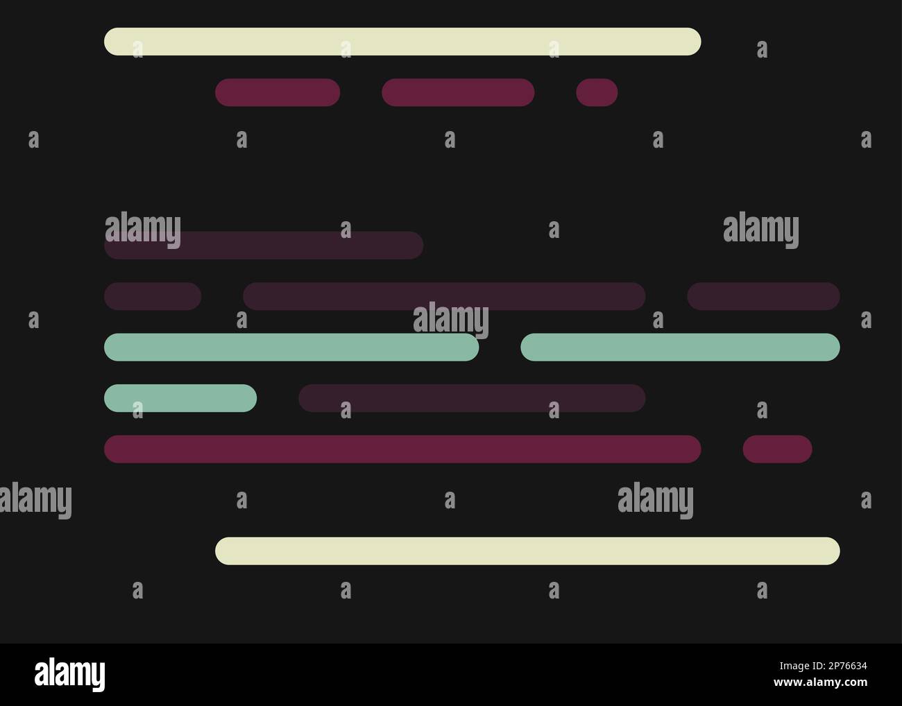 Cartoon coding simulated lines vector illustration Stock Vector Image ...