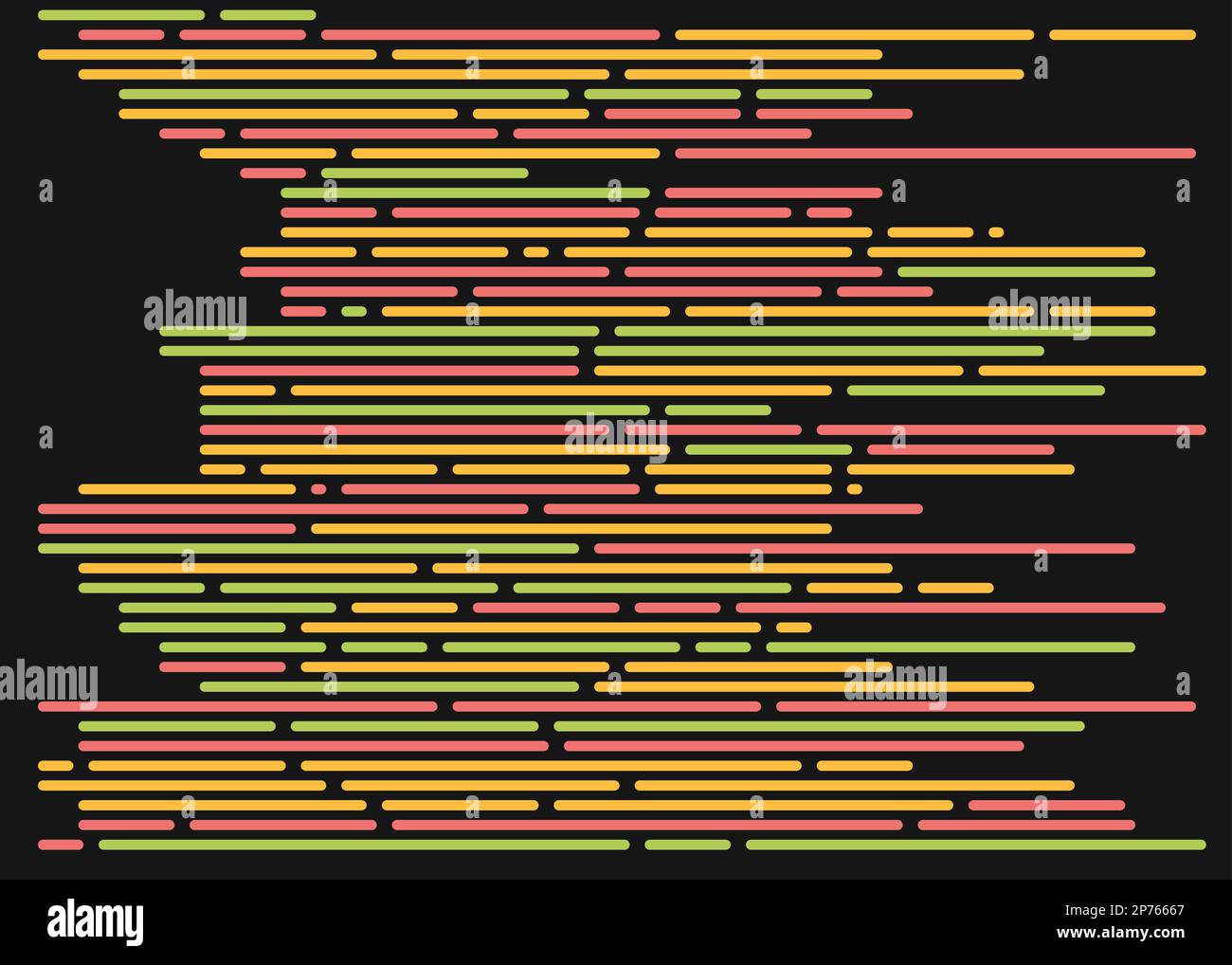 Cartoon coding simulated lines vector illustration Stock Vector Image ...