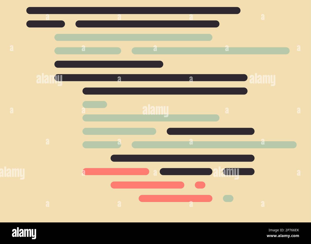 Cartoon coding simulated lines vector illustration Stock Vector Image ...