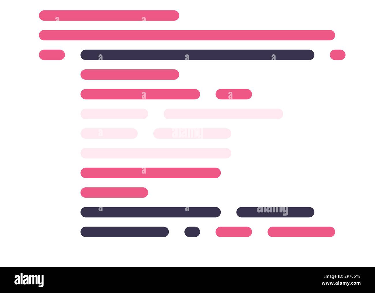 Cartoon coding simulated lines vector illustration Stock Vector Image ...