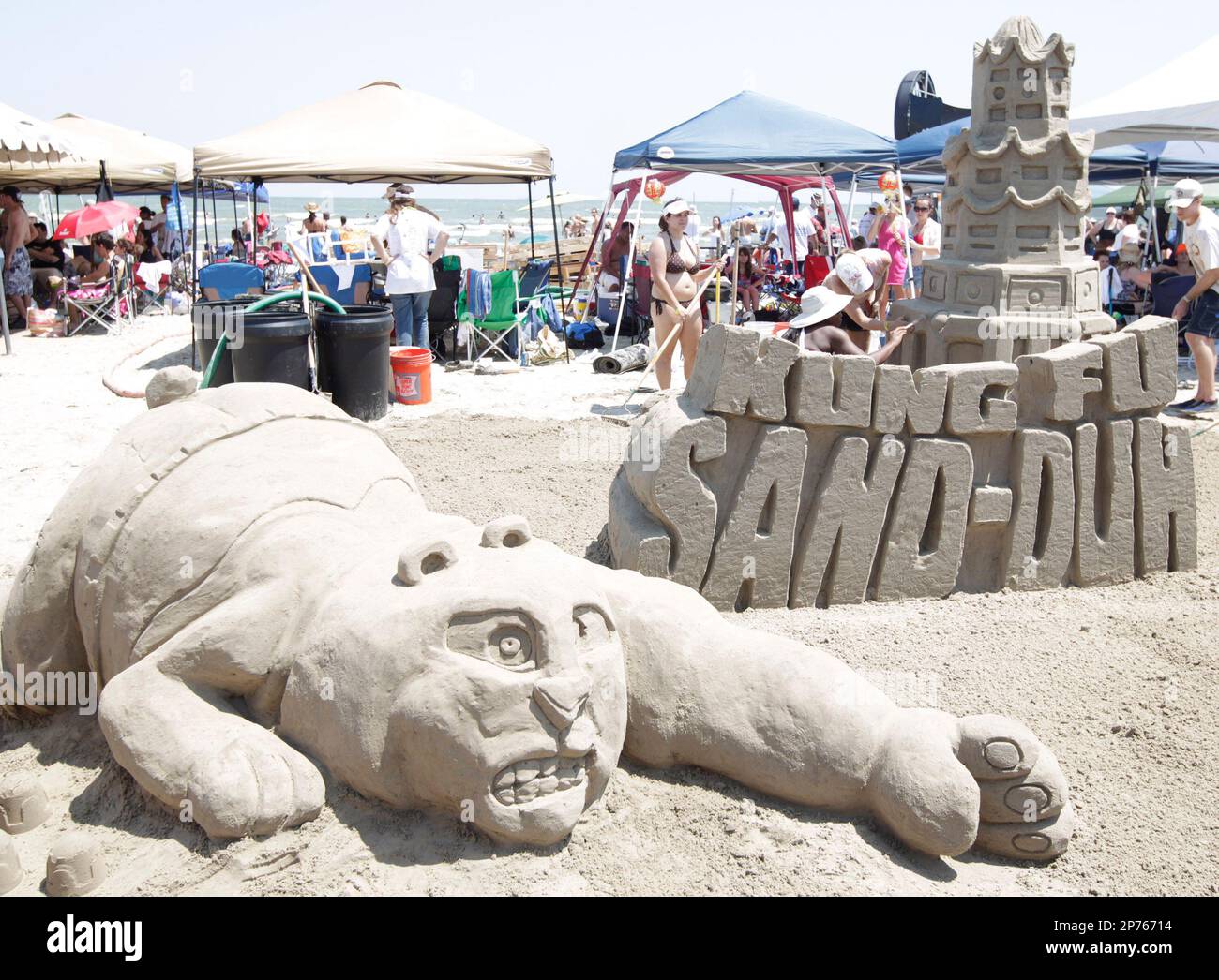 Dow Chemical's Kung Fu Sand-Duh nears completion during the 25th Annual ...