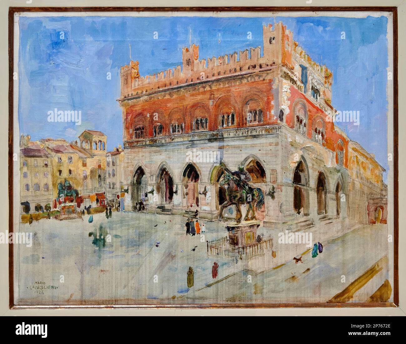 Il gotico - tecnica mista su tela - Mario Cavaglieri - 1924 - Piacenza ...