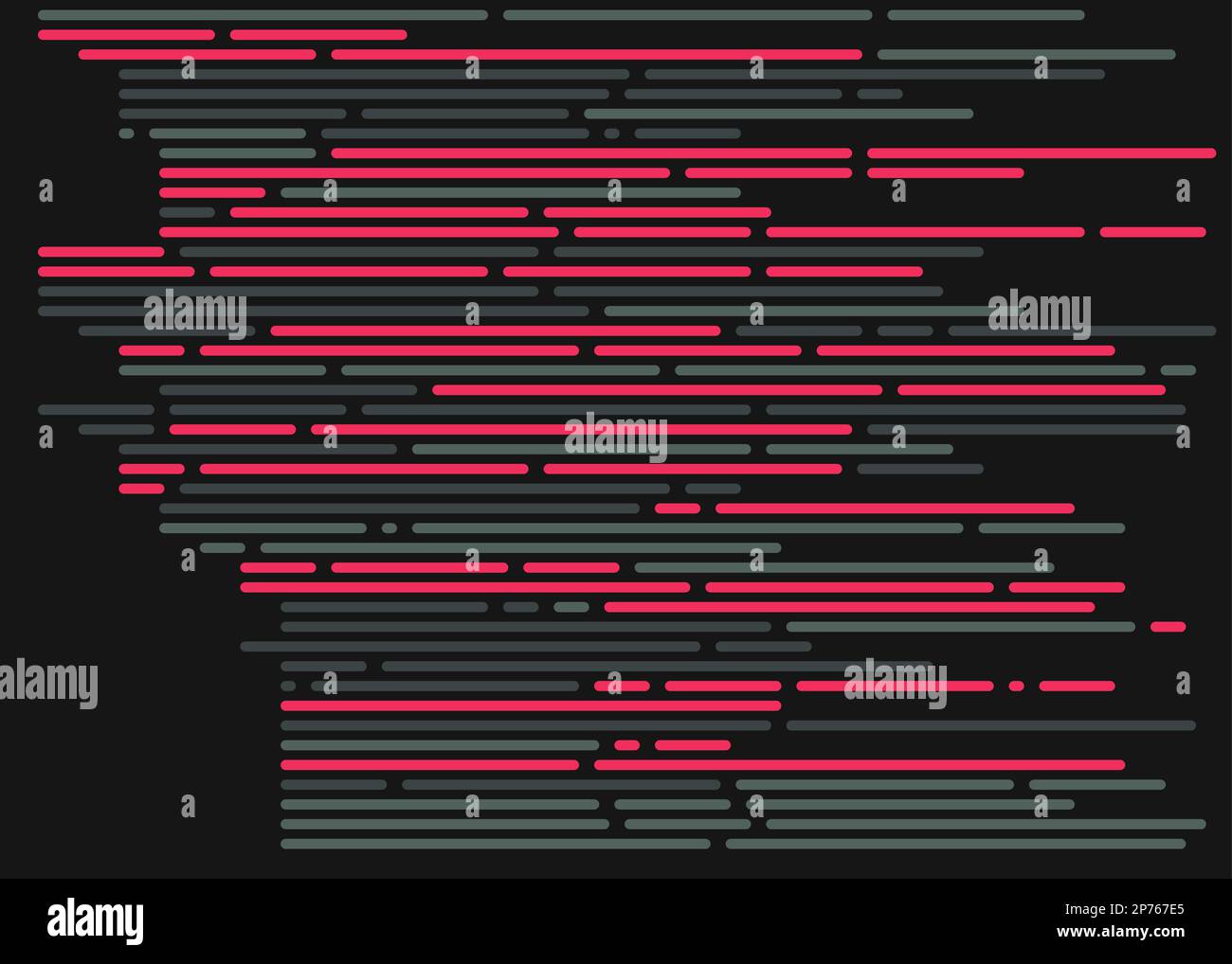 Cartoon coding simulated lines vector illustration Stock Vector Image ...