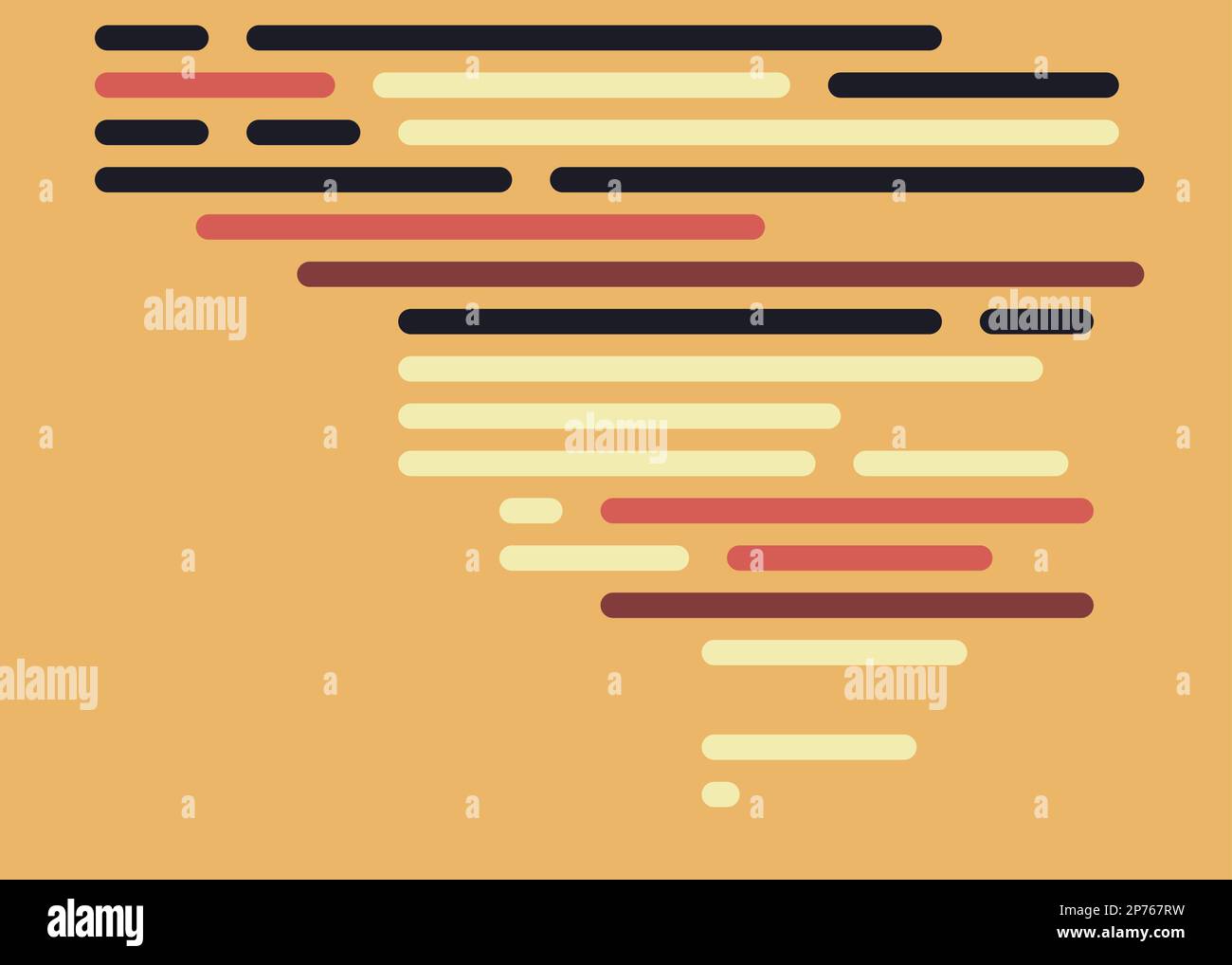 Cartoon coding simulated lines vector illustration Stock Vector Image ...