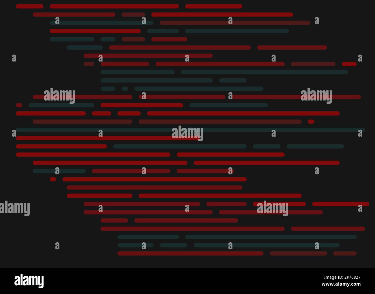 Cartoon coding simulated lines vector illustration Stock Vector Image ...