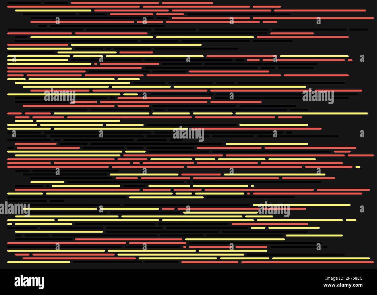 Cartoon coding simulated lines vector illustration Stock Vector Image ...