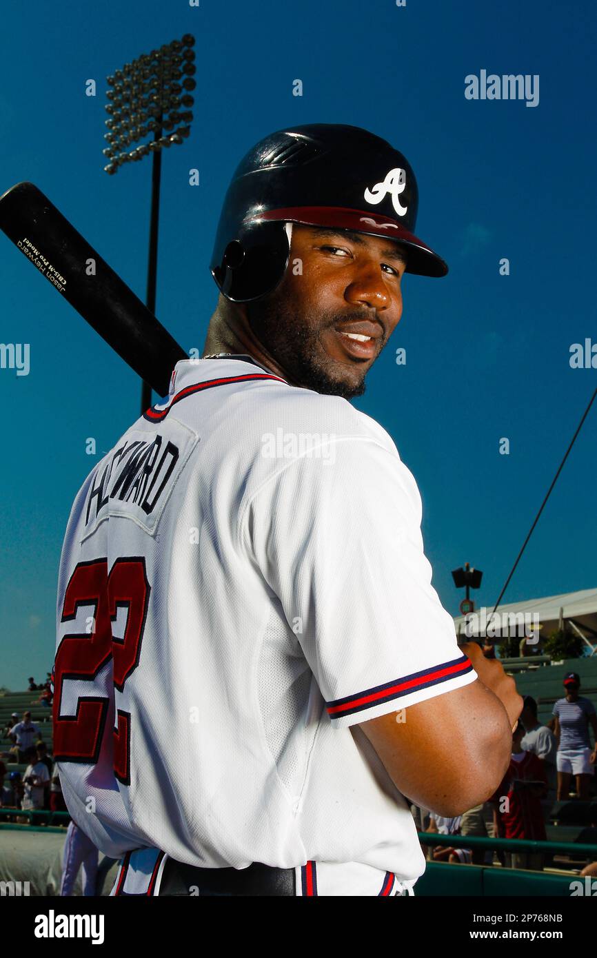 Atlanta Braves Jason Heyward poses for a portrait at Champion Stadium ...