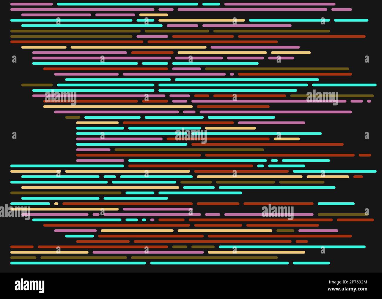 Cartoon coding simulated lines vector illustration Stock Vector Image ...