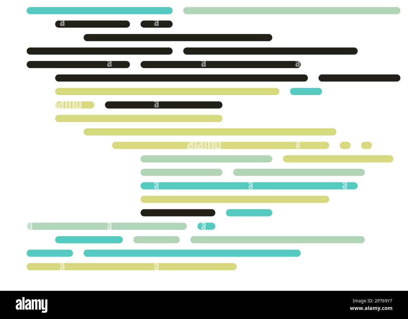 Cartoon coding simulated lines vector illustration Stock Vector Image ...