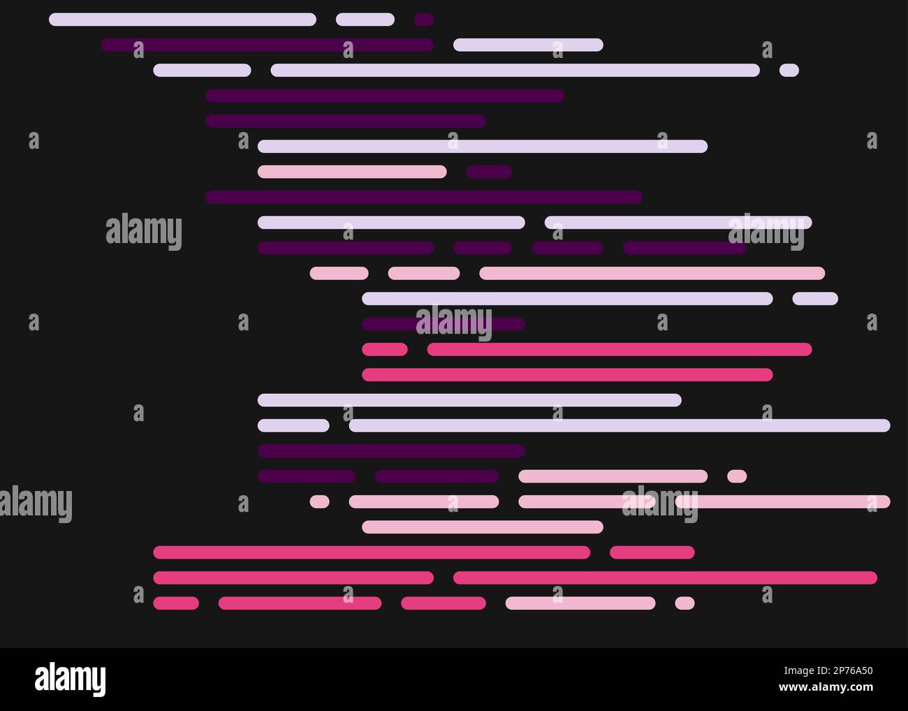 Cartoon coding simulated lines vector illustration Stock Vector Image ...