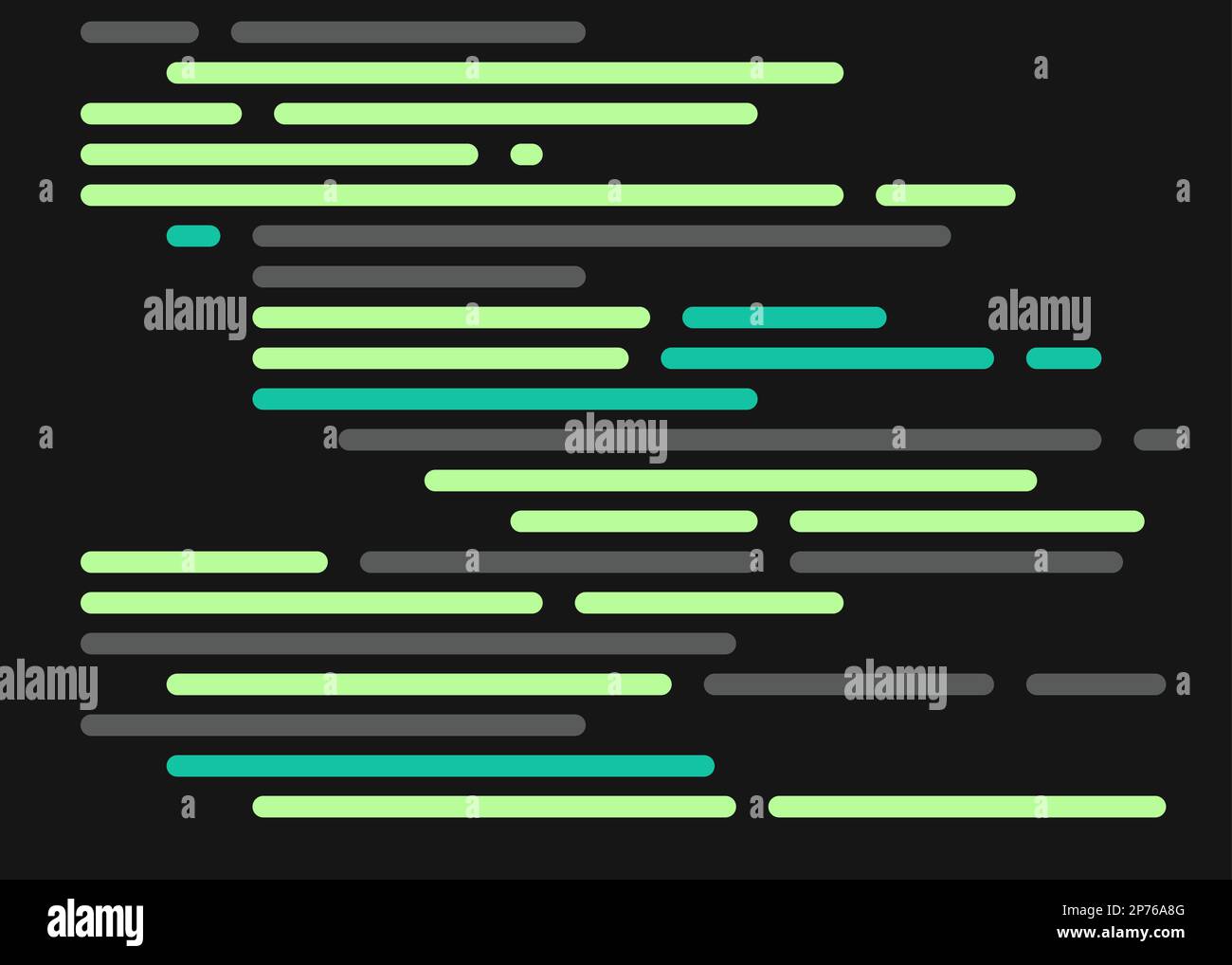 Cartoon coding simulated lines vector illustration Stock Vector Image ...