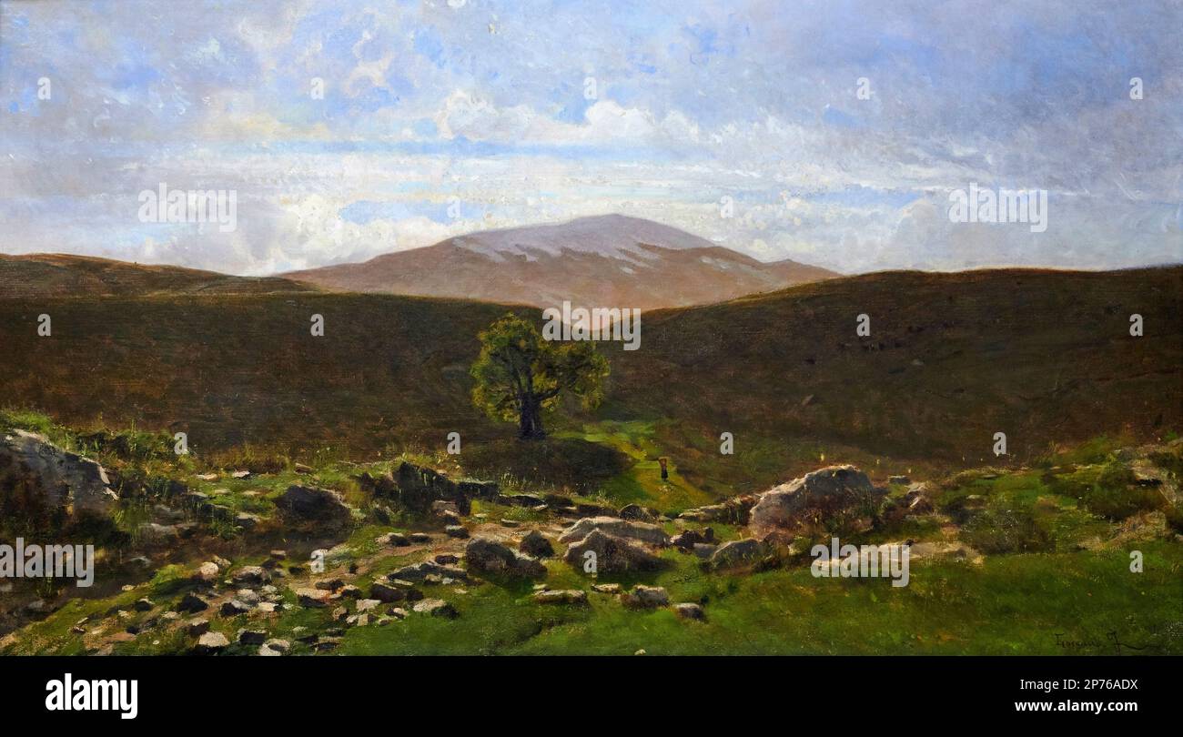 Strada al Mottarone - olio su tela - Filippo Carcano - 1879 - Piacenza ...