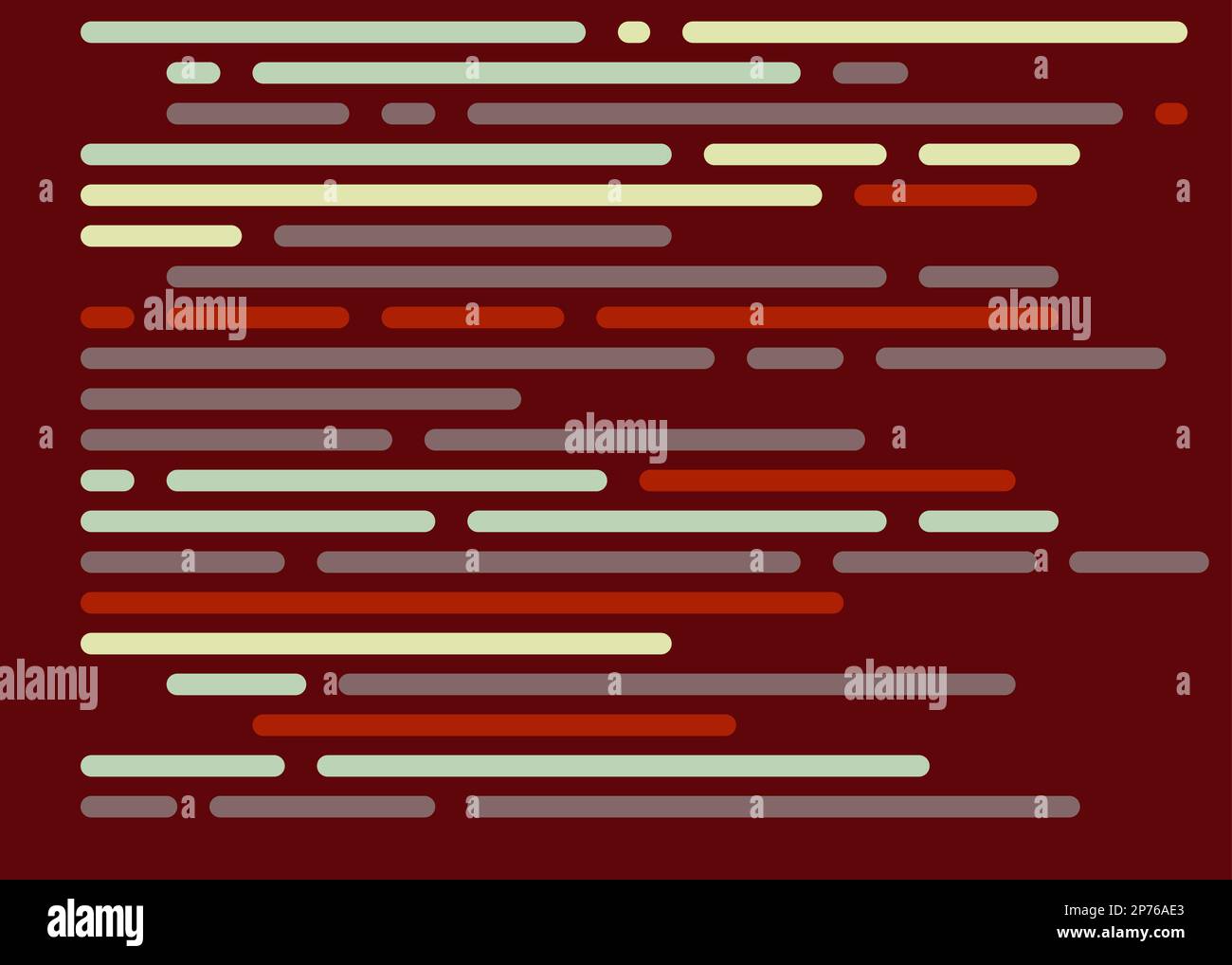 Cartoon coding simulated lines vector illustration Stock Vector Image ...