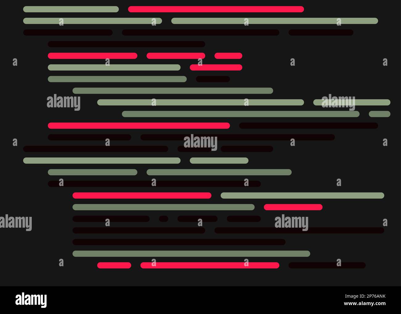 Cartoon coding simulated lines vector illustration Stock Vector Image ...