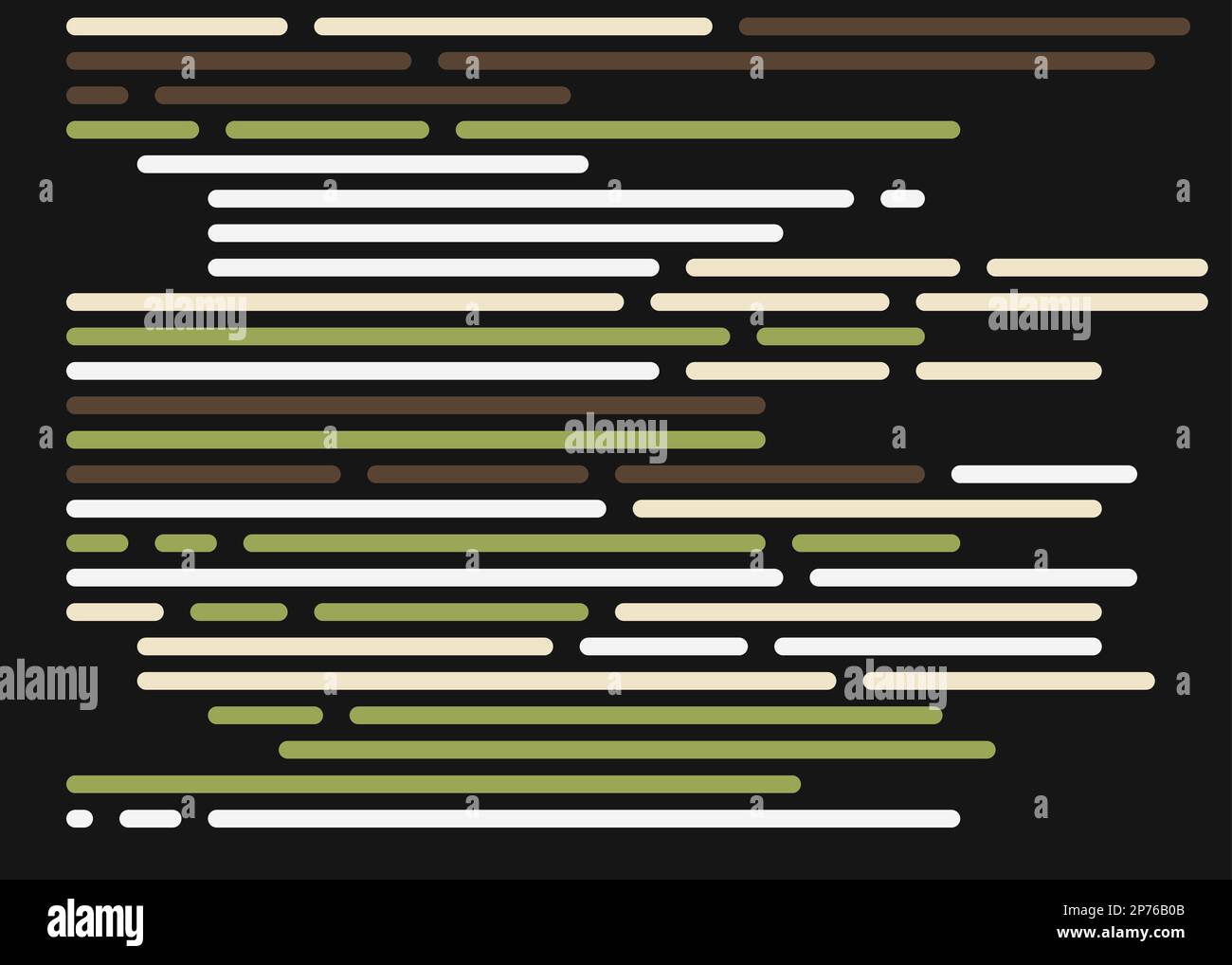 Cartoon coding simulated lines vector illustration Stock Vector Image ...